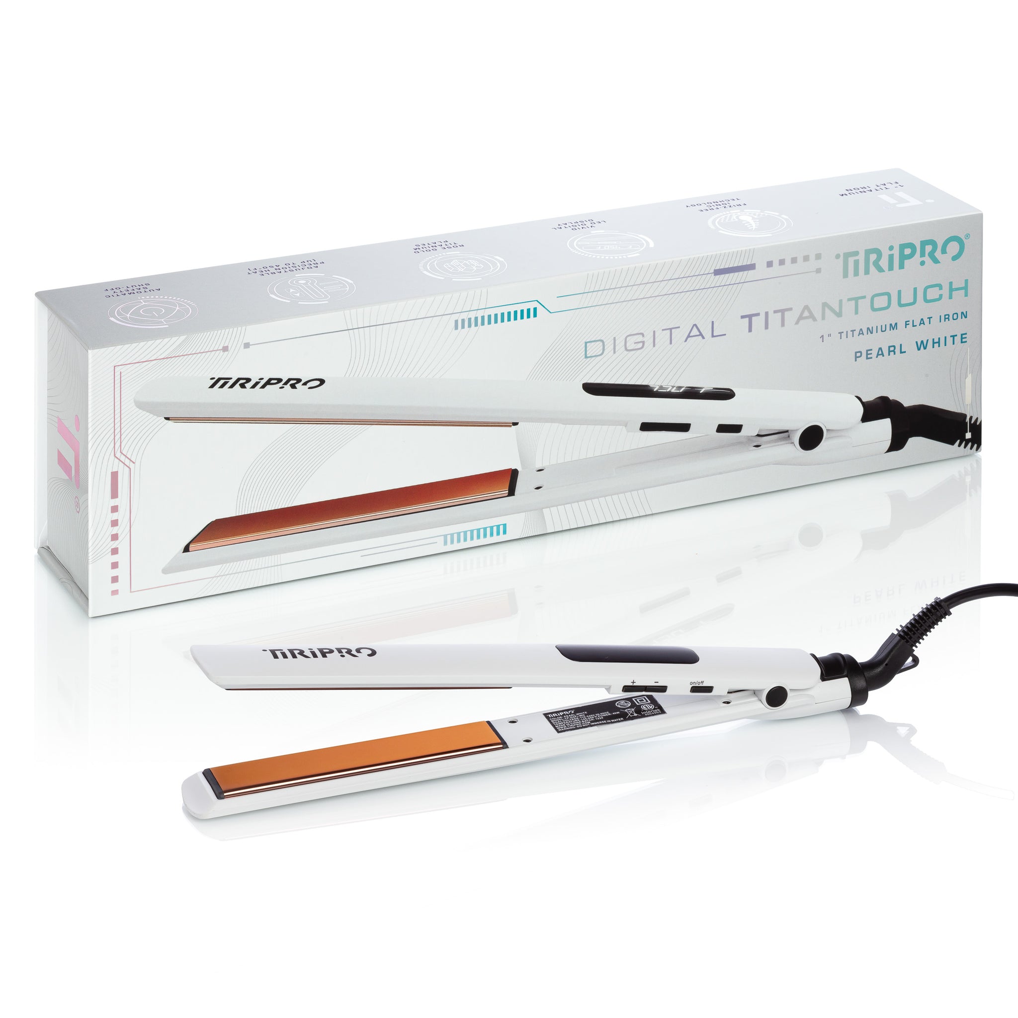 TitanTouch 1" Digital Flat Iron | Professional Ceramic | Tiri Pro