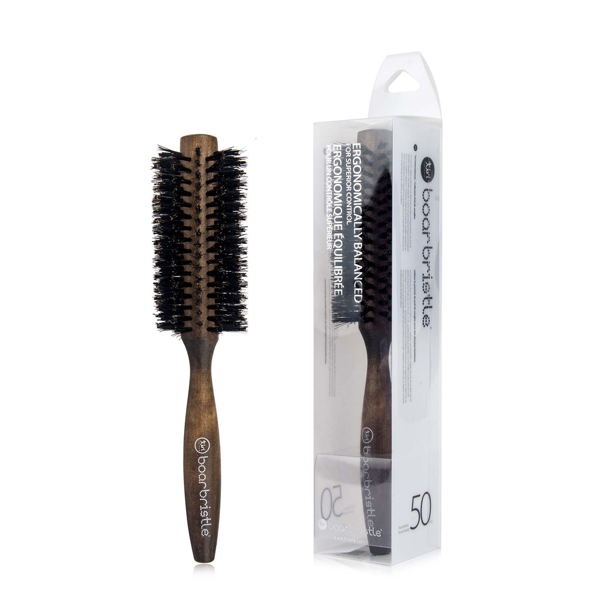 50mm Professional Round Brush | Premium Boar Bristles | Tiri Pro