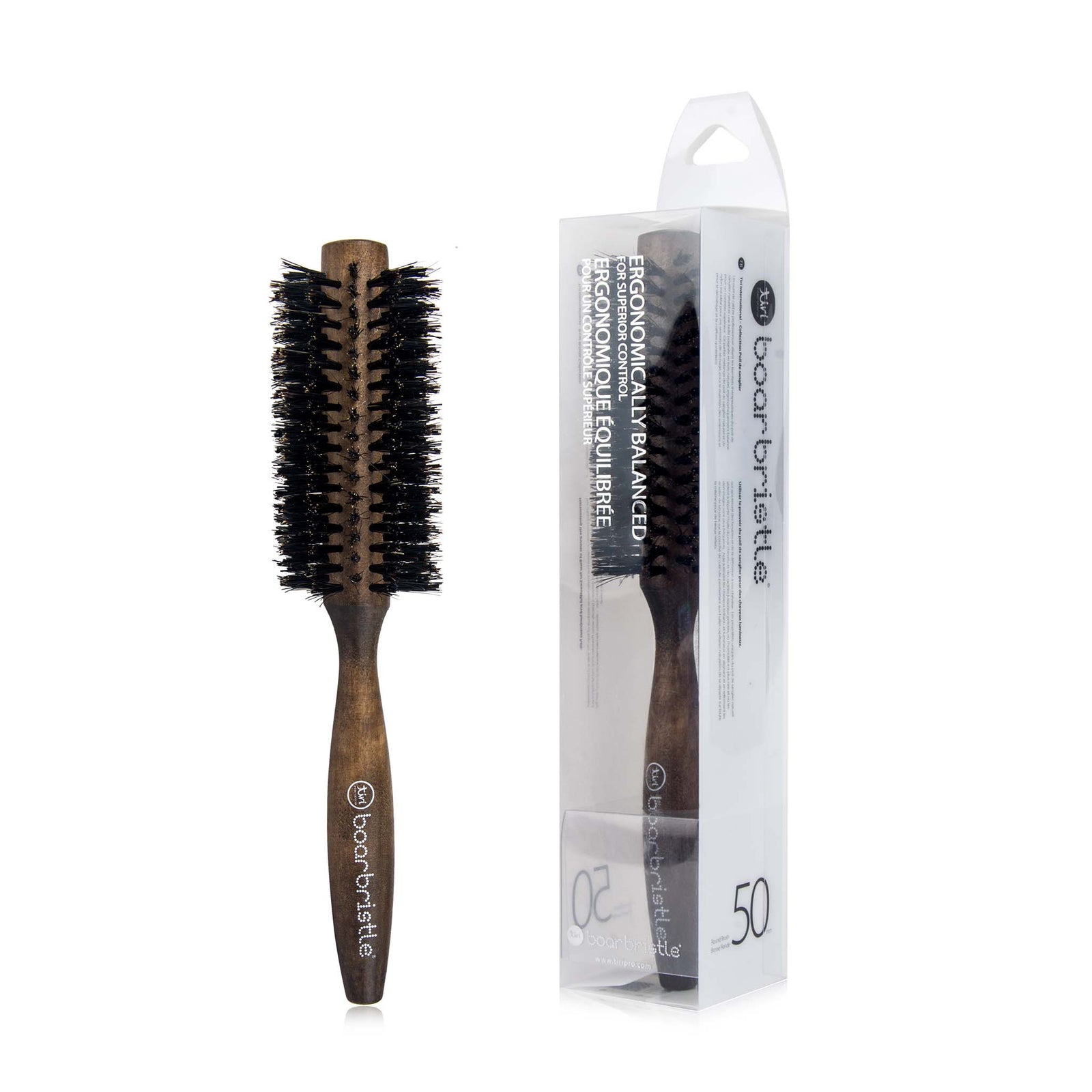50mm Professional Round Brush | Premium Boar Bristles | Tiri Pro